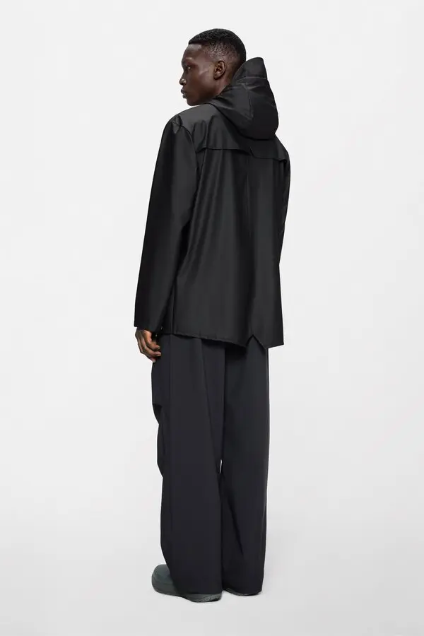 Rains Waterproof Pu Jacket - Black
