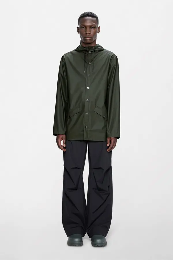 Rains Waterproof Pu Jacket - Green