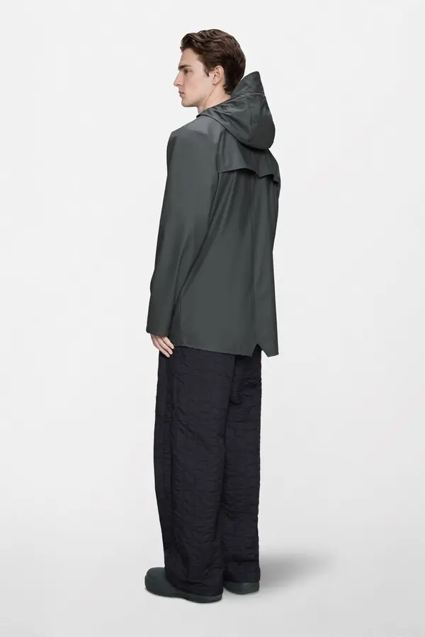 Rains Waterproof Pu Jacket - Grey