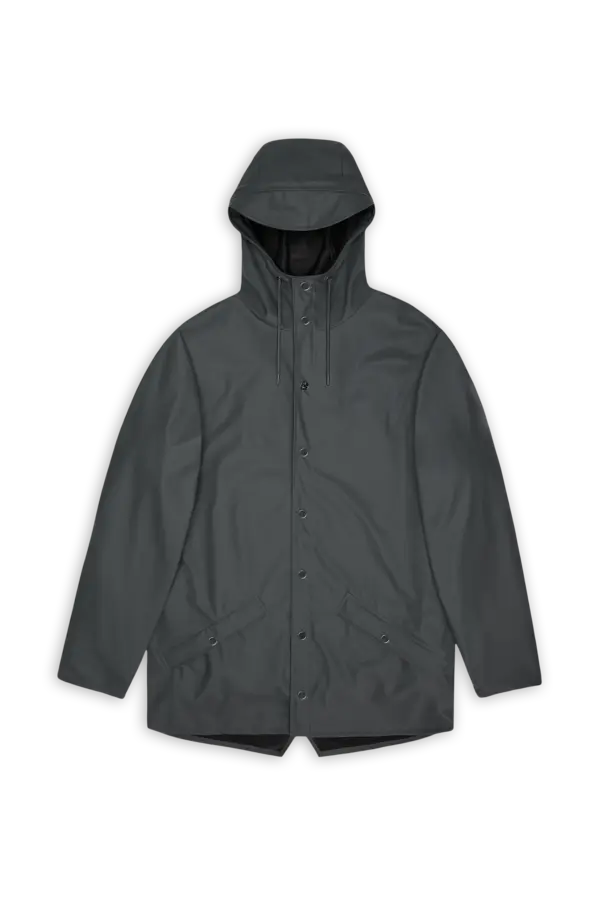 Rains Waterproof Pu Jacket - Grey
