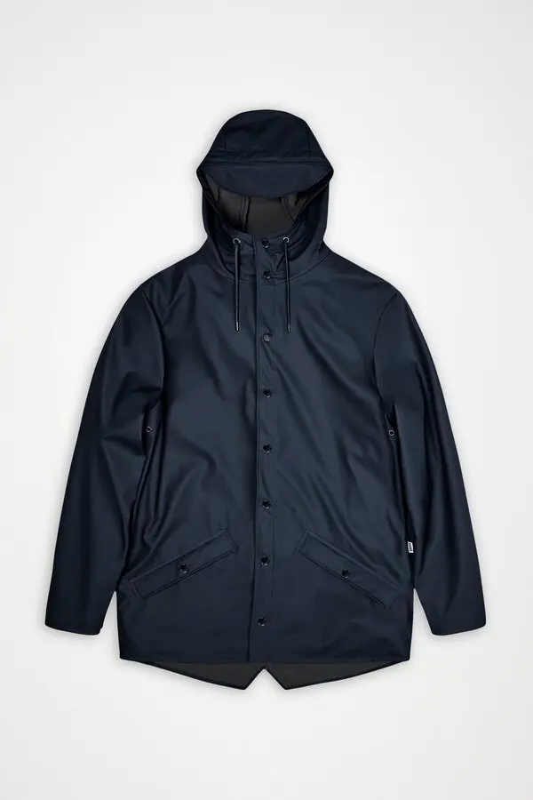 Rains Waterproof Pu Jacket - Navy Blue