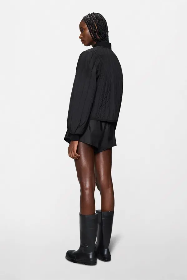 Rains Banja Liner Bomber W Jacket - Black