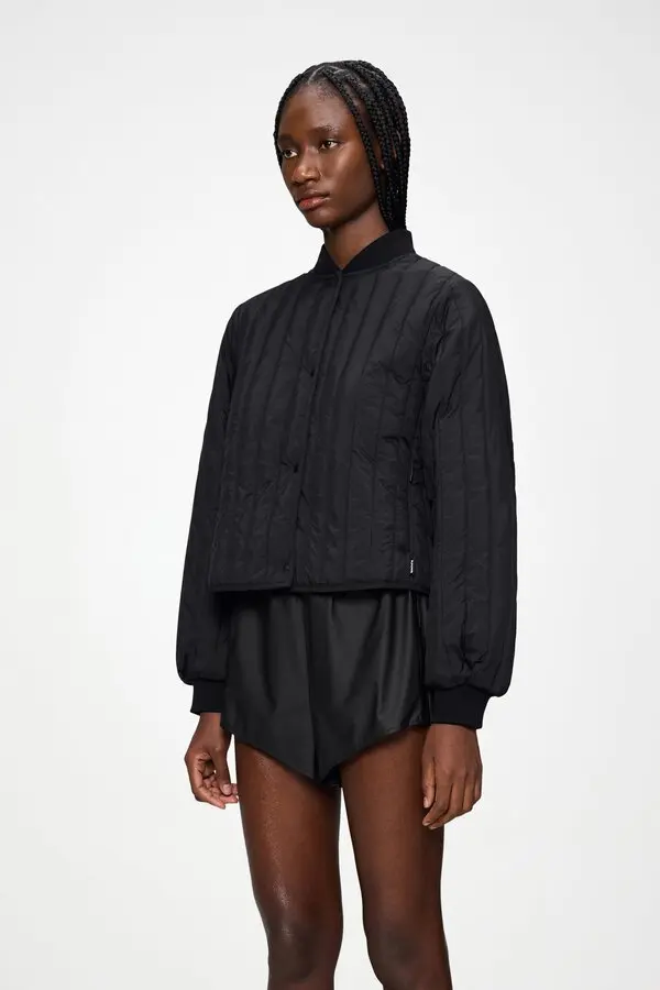 Rains Banja Liner Bomber W Jacket - Black