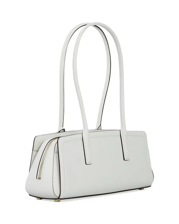 Michael Kors East/west Leather Shoulder Bag - Eggshell