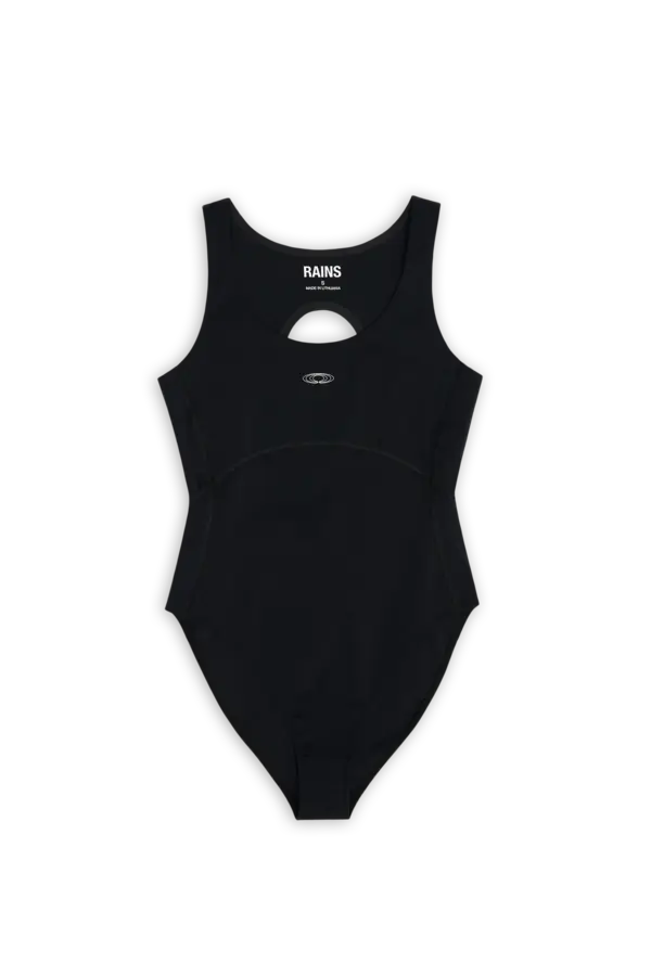 Rains One Piece Swimsuit With Cut-out Detail - Black
