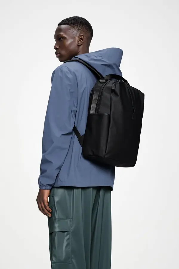 Rains Clip Front Backpack - Black