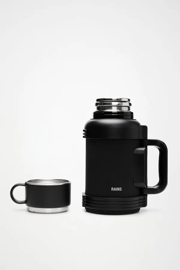 Rains Stainless Tumbler Vacuum Flask 1300ml - Black