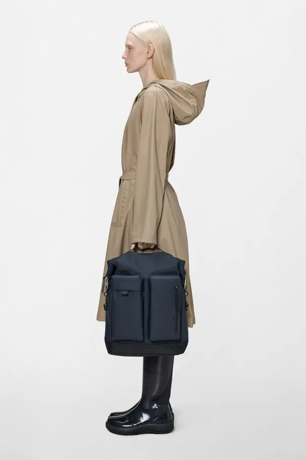 Rains Otaru Waterproof Backpack - Navy