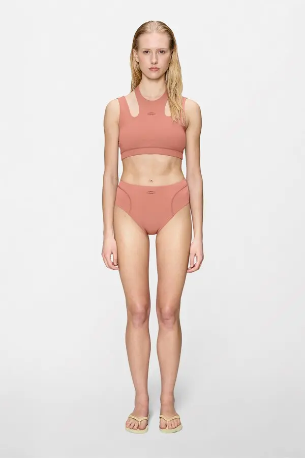 Rains Cut-out Halterneck Bikini Top - Endure