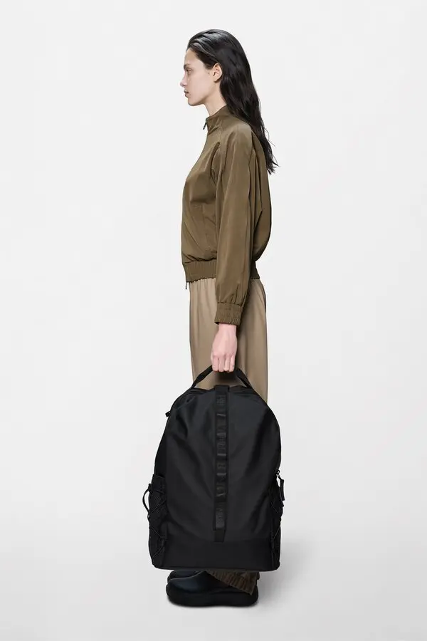 Rains Trail Clip Front Backpack - Black