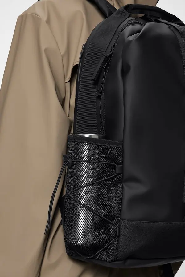 Rains Trail Clip Front Backpack - Black