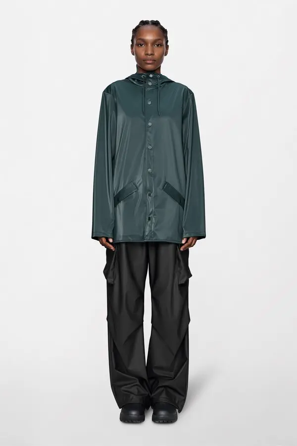 Rains Long Jacket Waterproof Rainwear - Green
