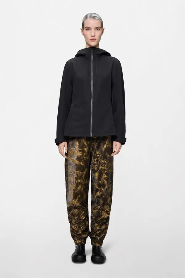Rains Suva Softshell W Jacket Waterproof Zip-up With Drawstring Hem