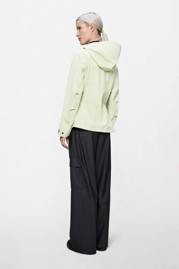 Rains Suva Softshell W Jacket Waterproof Zip-up With Drawstring Hem - Green