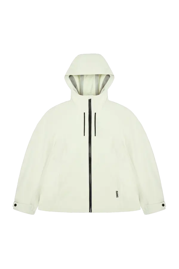 Rains Suva Softshell W Jacket Waterproof Zip-up With Drawstring Hem - Green