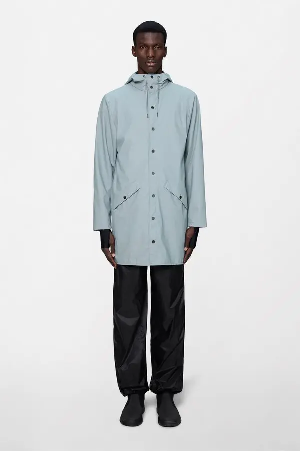 Rains Long Jacket - Pool