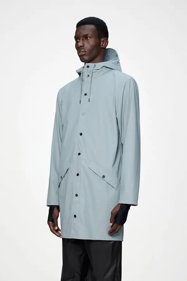 Rains Long Jacket - Pool