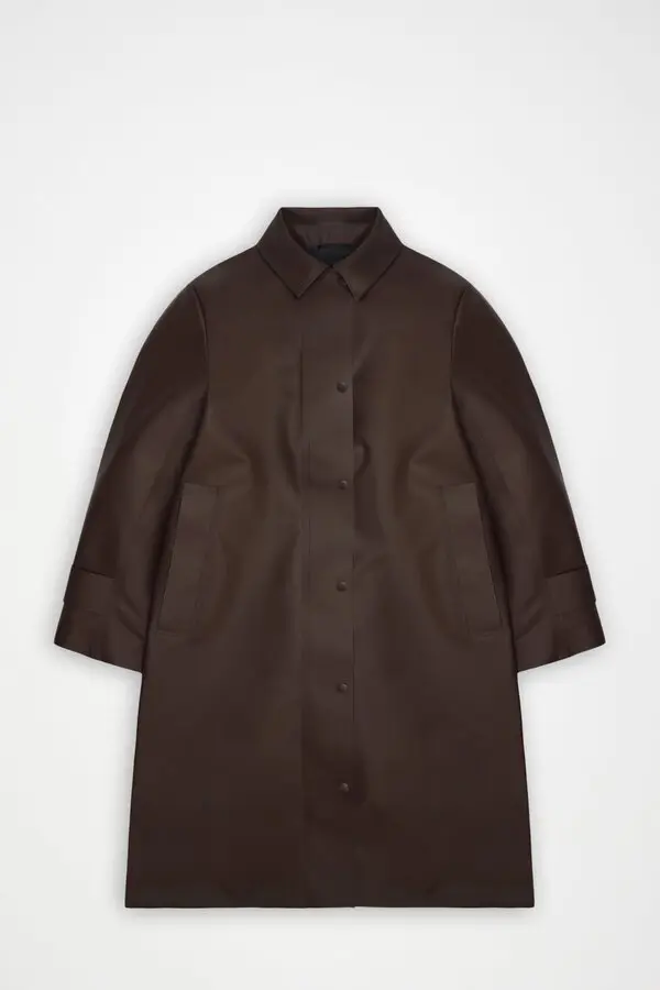 Rains Nara Long W Jacket - Bark