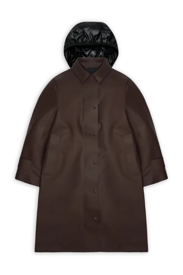 Rains Nara Long W Jacket - Bark