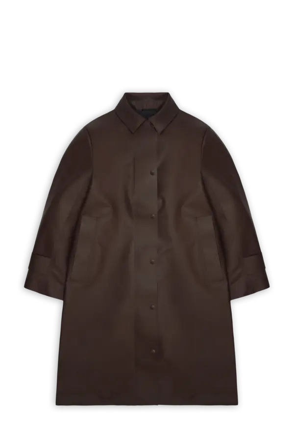 Rains Nara Long W Jacket - Bark