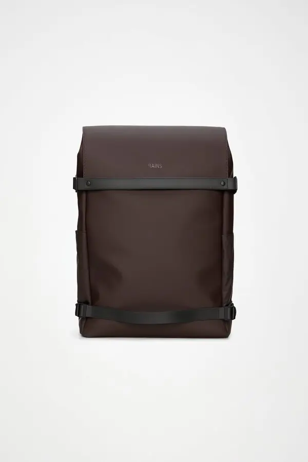 Rains Otg Backpack With Padded Laptop Sleeve And Detachable Pouch - Bark