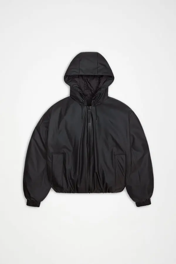 Rains Lohja Insulated Bomber Jacket - Black