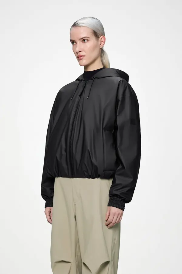 Rains Lohja Insulated Bomber Jacket - Black