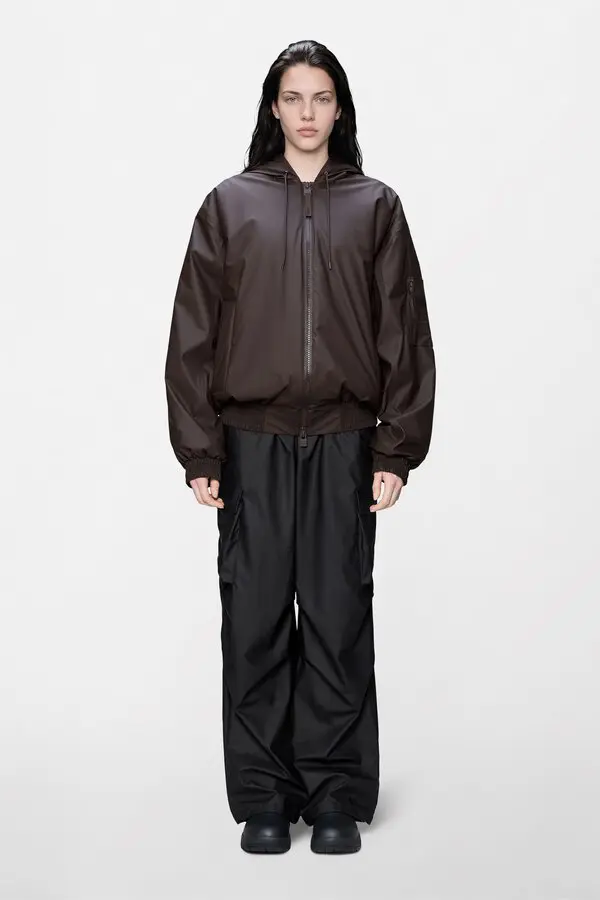 Rains Lohja Insulated Bomber Jacket - Bark