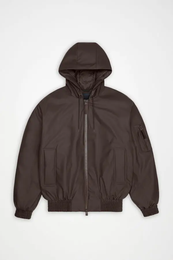 Rains Lohja Insulated Bomber Jacket - Bark