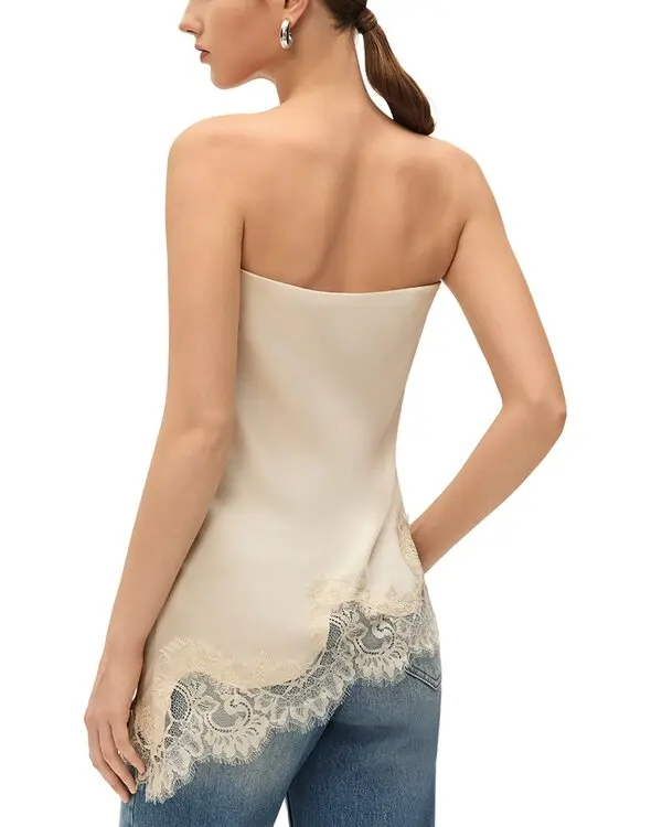 ELODIE THE LABEL Lacey Strapless Top