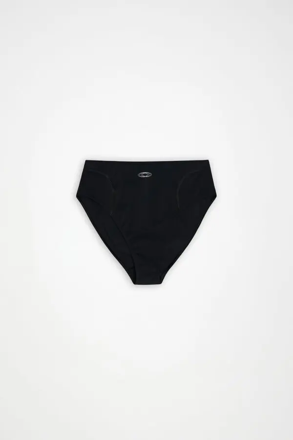 Rains High-waisted Swim Bikini Bottoms - Black