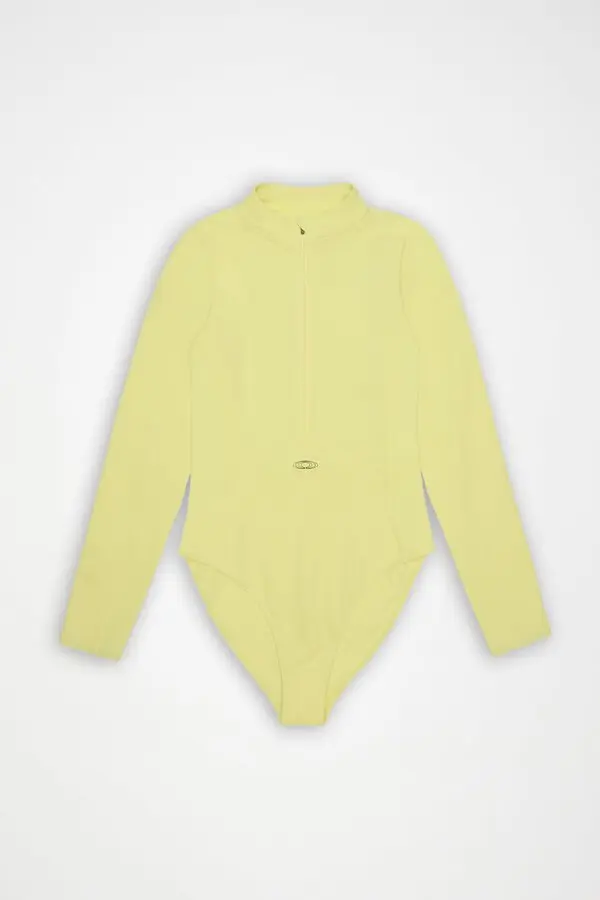 Rains Long Sleeve Zip Up Swimsuit