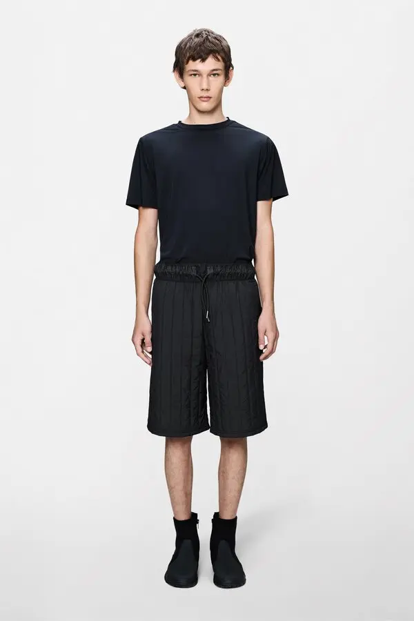 Rains Koya Vision Quilted Shorts - Black