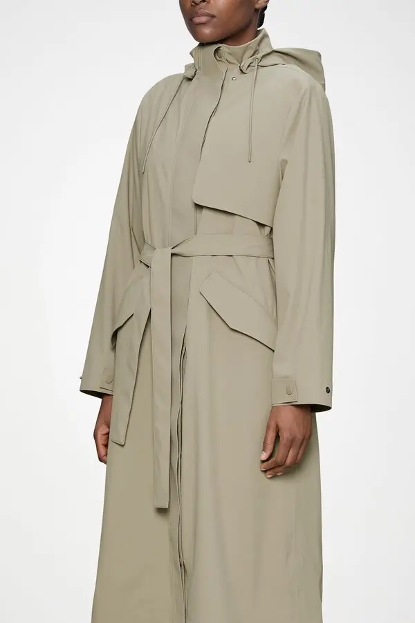 Rains Suva Hardshell W Coat - Beige