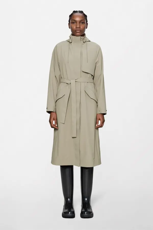 Rains Suva Hardshell W Coat - Beige