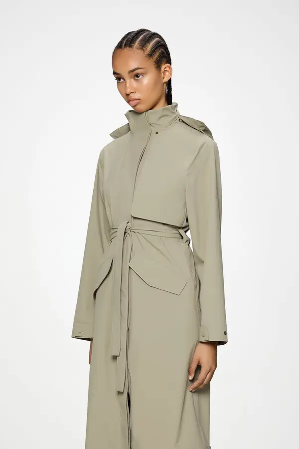 Rains Suva Hardshell W Coat - Beige