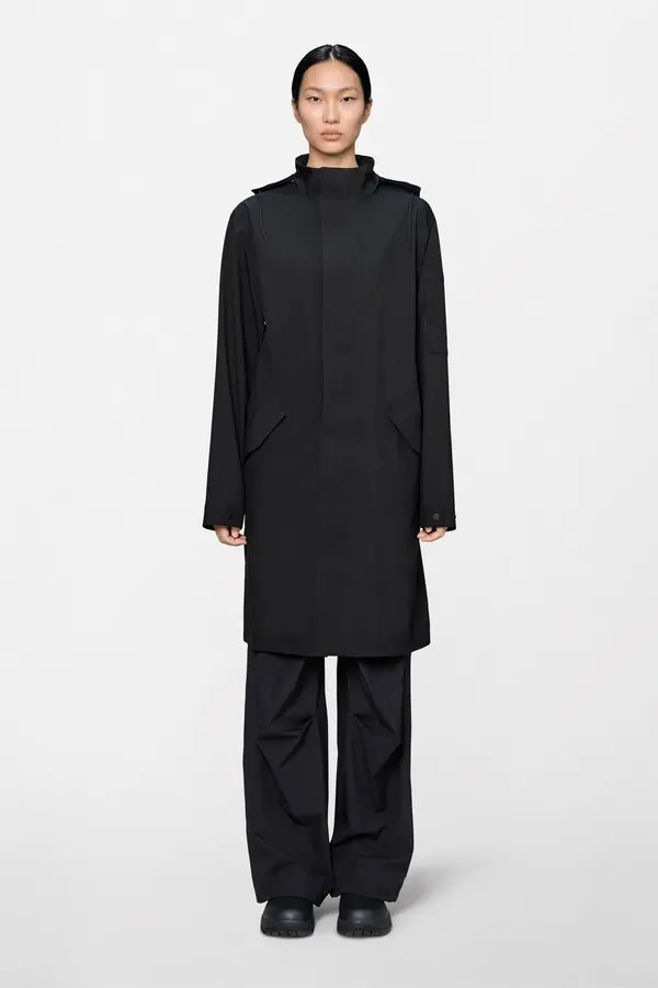 Rains Suva Hardshell Coat - Black