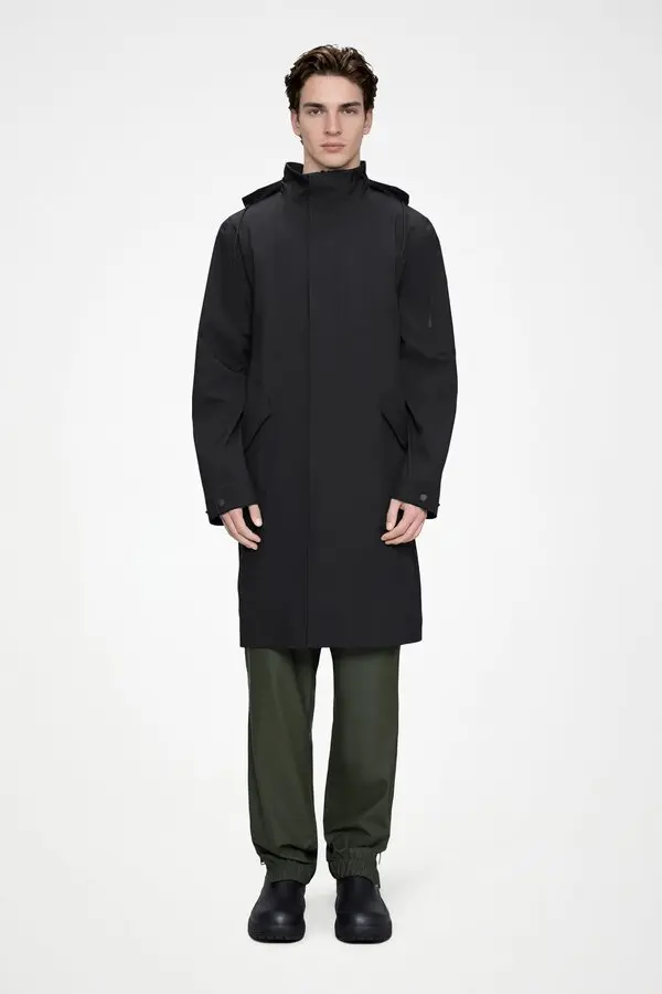 Rains Suva Hardshell Coat - Black