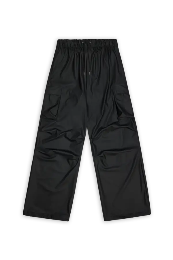 Rains Wide-leg Pocket Rain Pants - Black