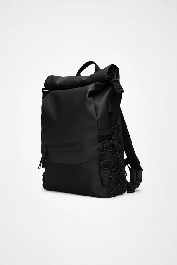 Rains Trail Mountaineer Rolltop Backpack - Black