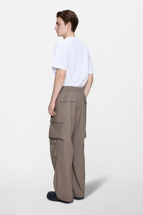 Rains Pocket Rain Pants Wide - Cinder
