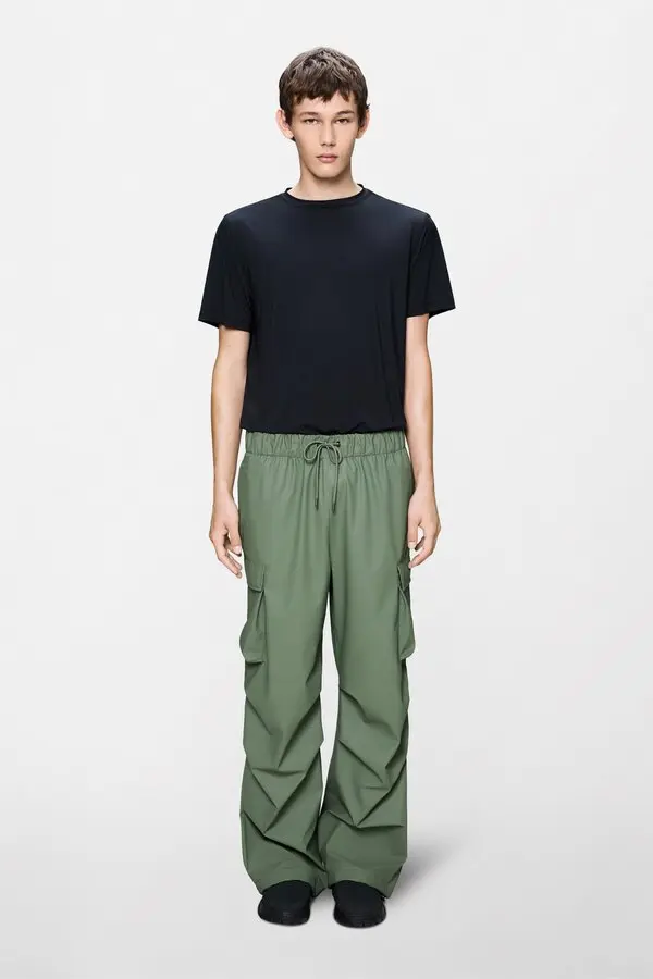 Rains Pocket Rain Pants Wide - Green