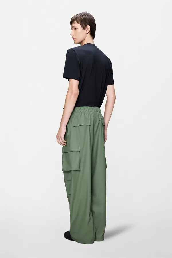 Rains Pocket Rain Pants Wide - Green