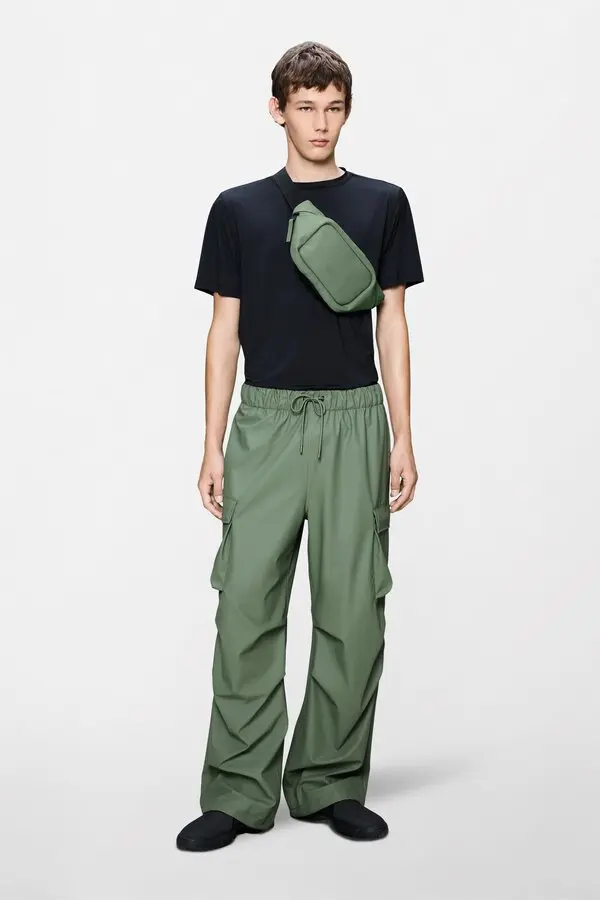Rains Pocket Rain Pants Wide - Green