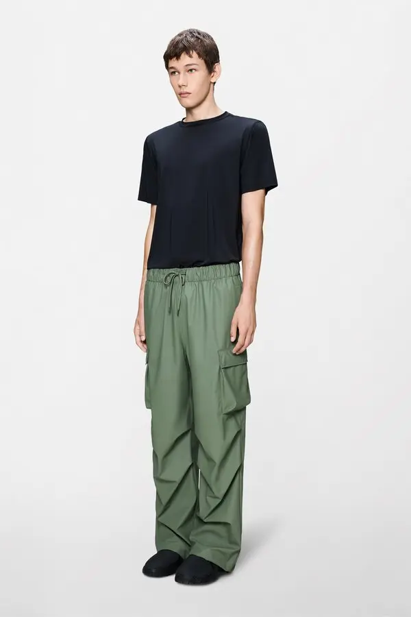 Rains Pocket Rain Pants Wide - Green