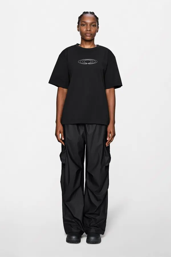 Rains Classic T-shirt Splash Organic Cotton - Black