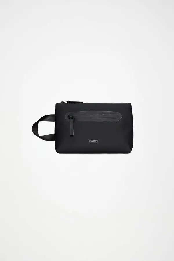 Rains 2 Zip Cosmetic Bag Large - Black
