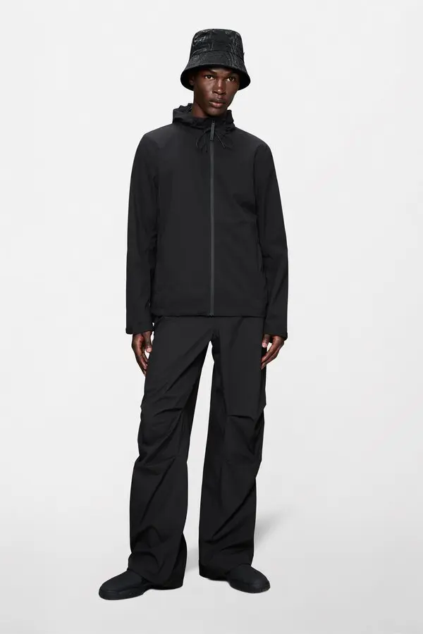 Rains Mito Ultralight Water-repellent Hooded Jacket - Black