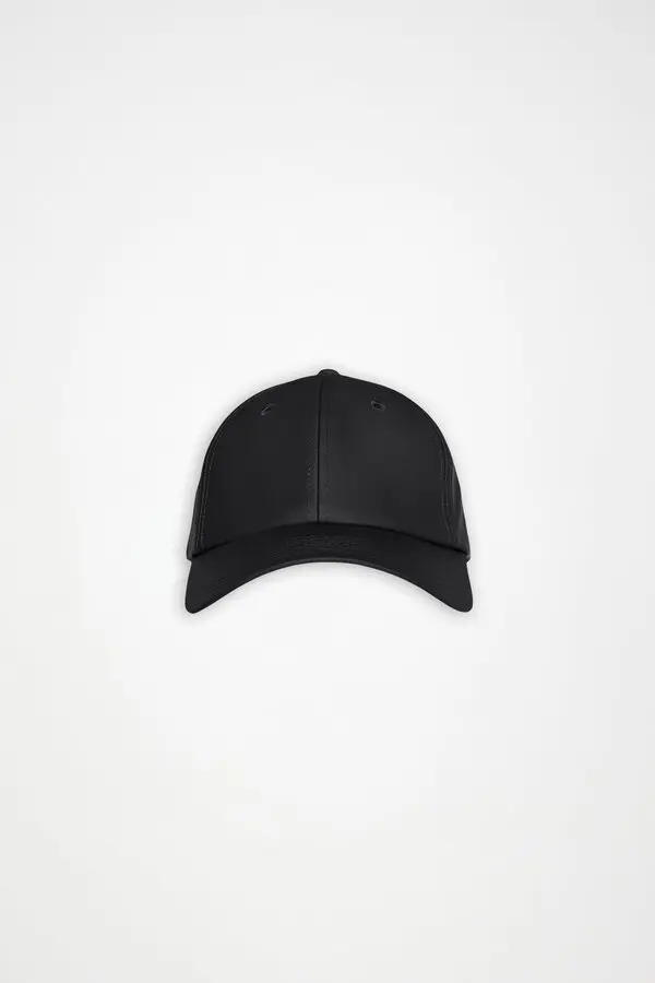 Rains Baseball Cap With Curved Brim - Black