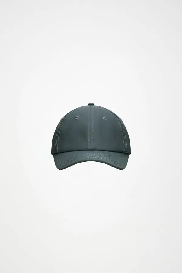 Rains Baseball Cap With Curved Brim - Grey